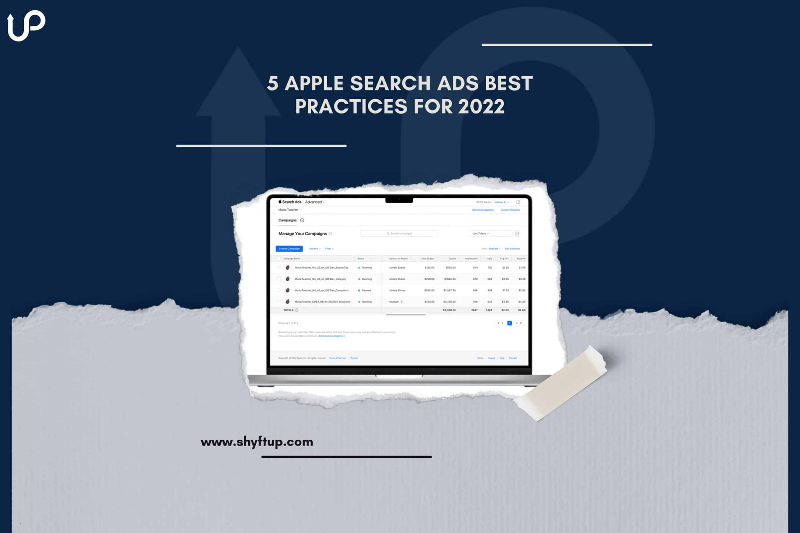 5 Apple Search Ads Best Practices For 2022 - ShyftUp