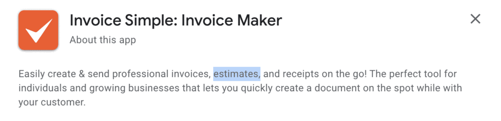Invoice Simple ASO Audit Report with ChatGPT - ShyftUp